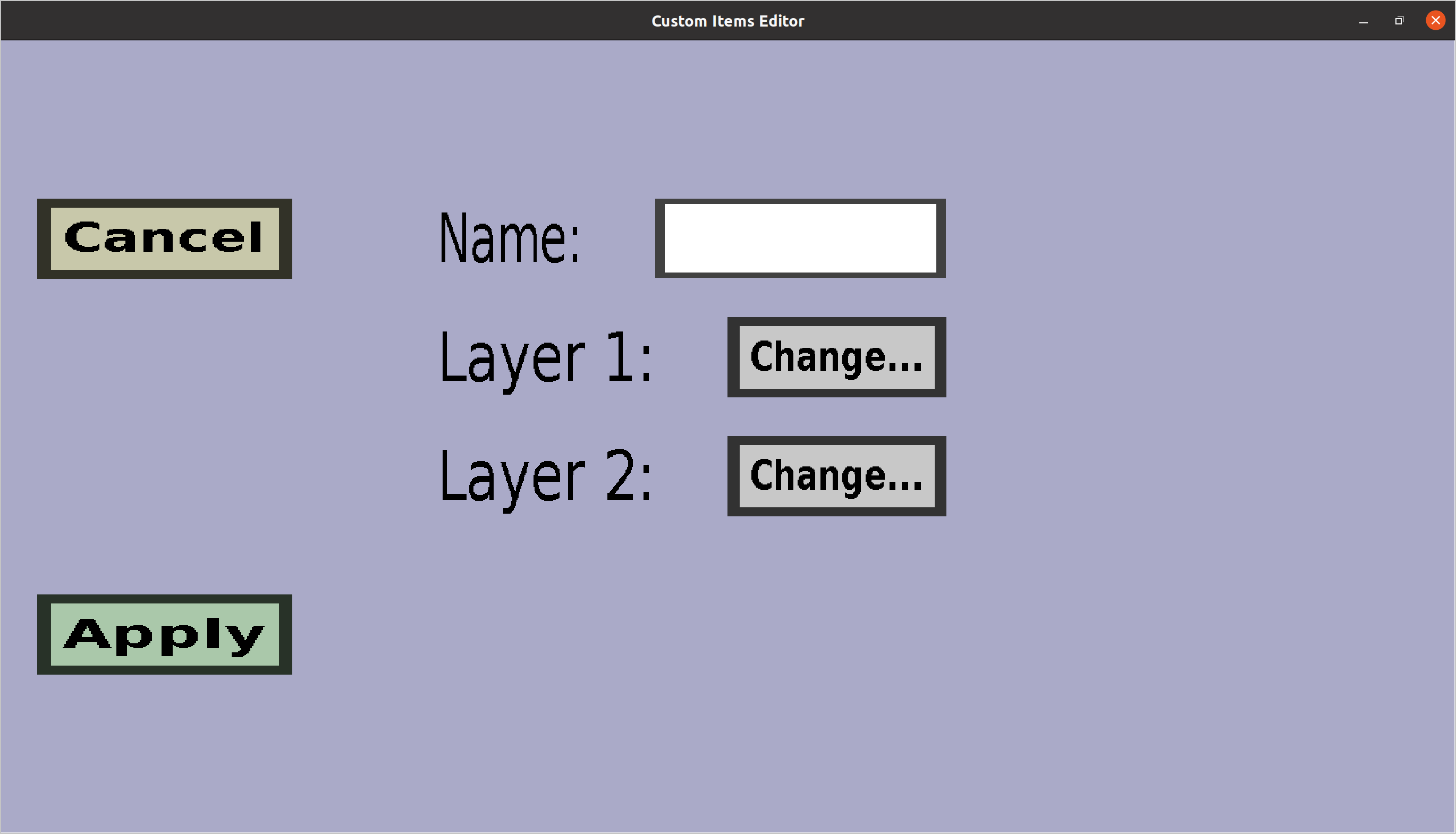 Armor texture edit menu
